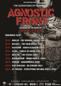 TOUR NEWS: Agnostic Front confirm November dates - Über Röck